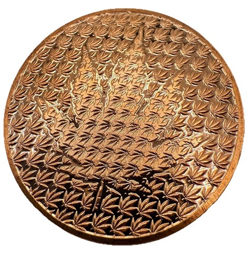 Copper CANNABIS Bullion Coin Round 420 Blunt Weed Medical Marijuana Pot ...