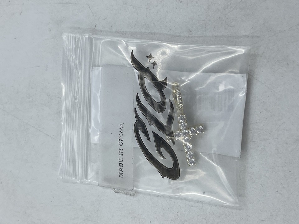 GLD Micro Diamond Cross Pendant 18K Yellow Gold Plated / CZ Stones | eBay