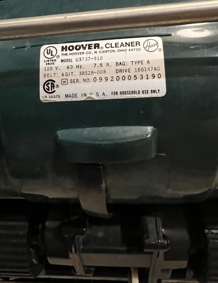 Hoover Concept Self Propelled U3737-910 Vacuum Cleaner Works Great | eBay