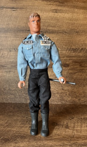 RARE Placo 12 Inch Figure Police Officer With Side Handle Baton Vintage ...