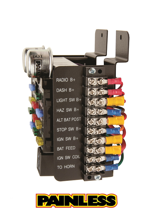 Painless Performance Wiring Universal Pre Wired 14 Circuit Fuse Block ...