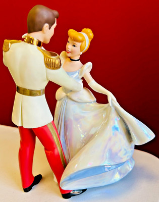 Vtg Disney "Cinderella & Prince Charming" Statue-Figurine "So This Is ...