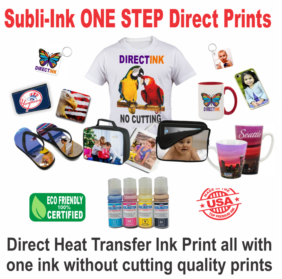 Epson Tank Printer with Subli-ink Starter Plus DTF T-Shirt Maker ...