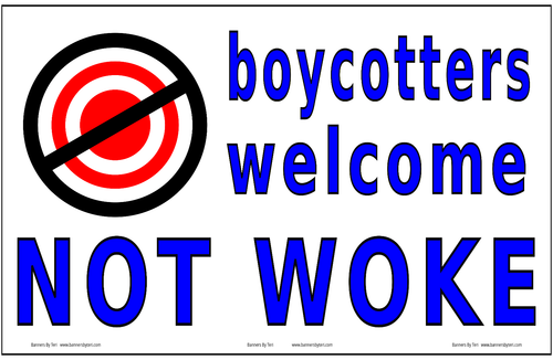 WOKE FREE ZONE Banner With VARIATIONS - Vinyl Signs - Fast Ship ...