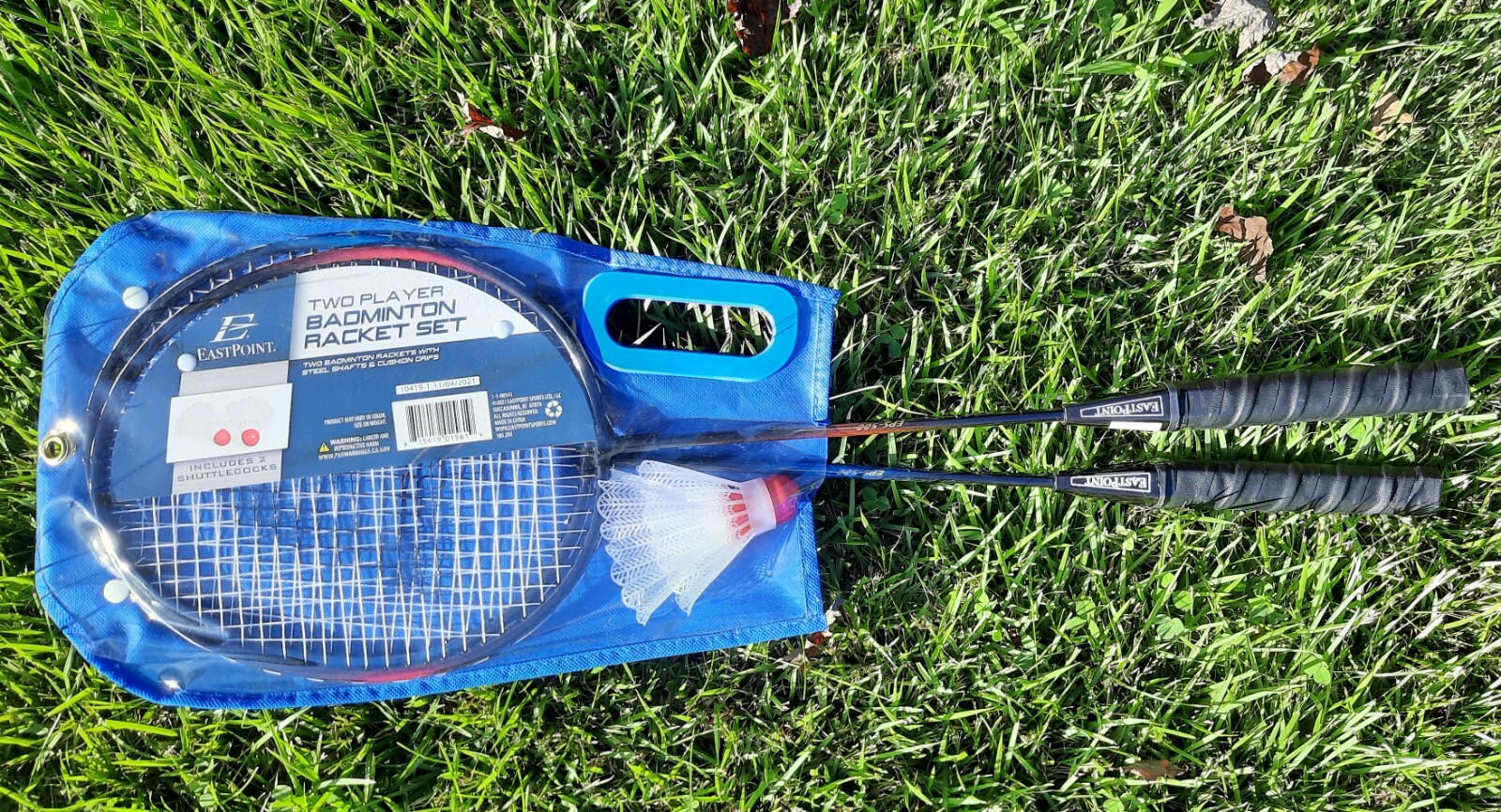 EastPoint Sports 2-Player Badminton Steel Shaft Racket Set w/2 ...