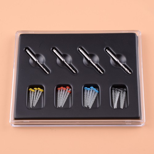 20Pcs Dental Quartz Fiber Post Resin Glass Screw Pile 4pc Drills ...
