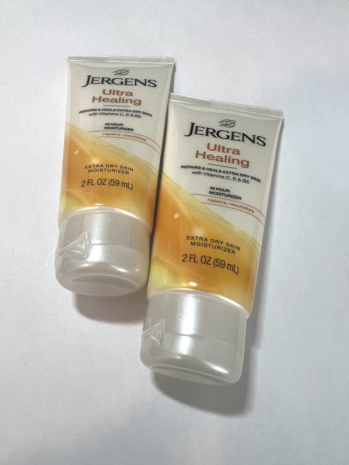 Set of 2 -Jergens ULTRA HEALING Moisturizer Vitamins C E B5 Extra Dry ...