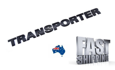 Transporter badge for vans, trucks, buses 40.5cm matte black universal ...