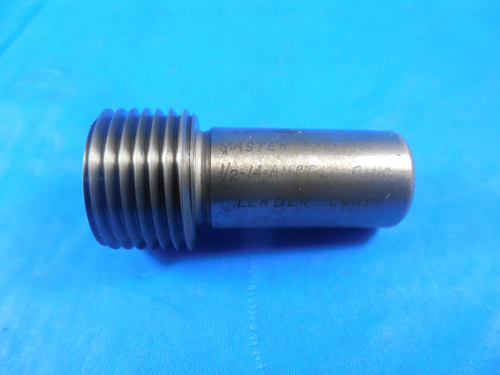 1/2 14 ANPT L1 MASTER PIPE THREAD PLUG GAGE TO CHECK RING L-1 L2 .5 ...