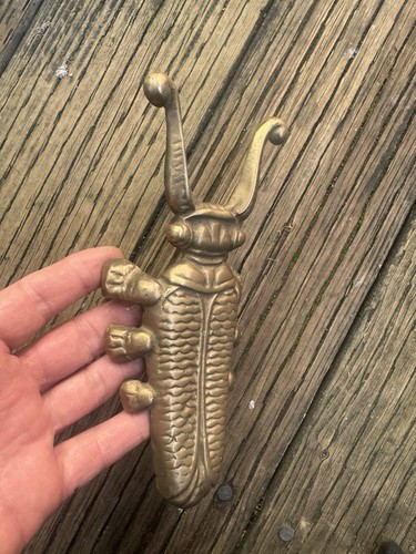 Cast Brass Beetle Scarab Bug Boot Jack Bootjack doorstop Antique ...