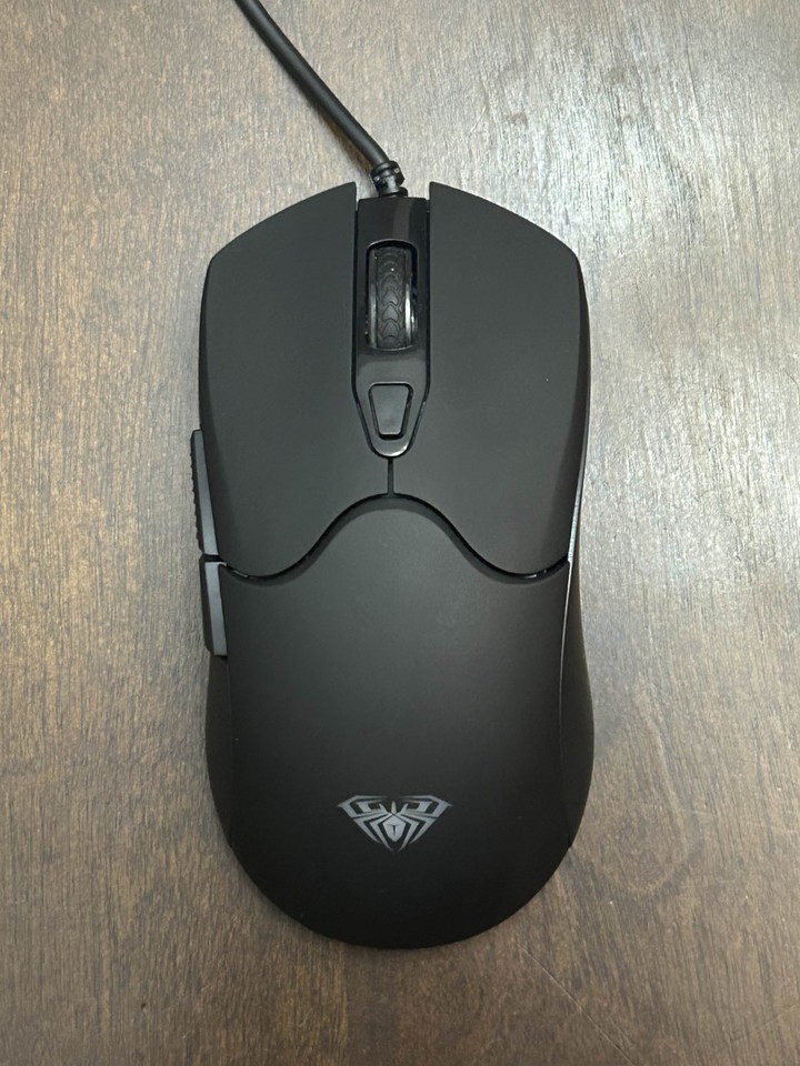 AULA S13 Black, RGB Gaming mice with Side Buttons, Rainbow LED Backlit ...