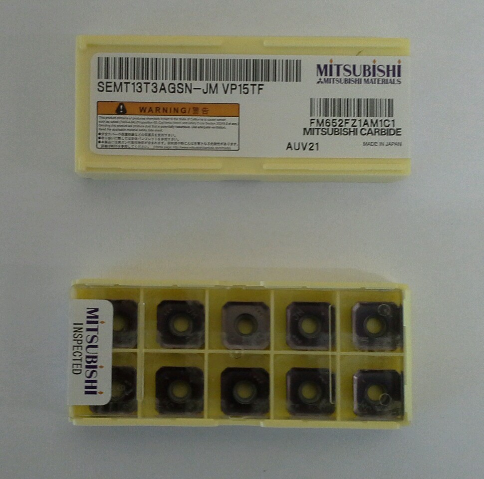 Carbide Inserts - Mitsubishi - SEMT 13T3 AGSN-JM VP15TF - box qty 10 ...
