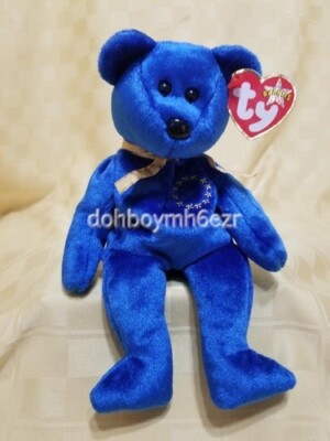 Ty Beanie Babies Baby Unity Bear stuffed animal July 2000 EU Europe ...