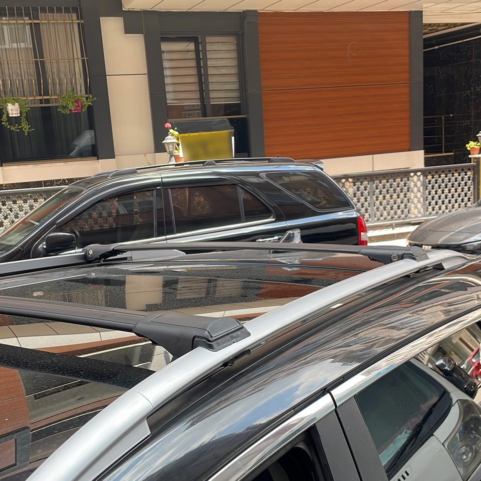 To Fits Ford Taurus X 2004-2009 Roof Rack Cross Bars Black Set Luggage ...