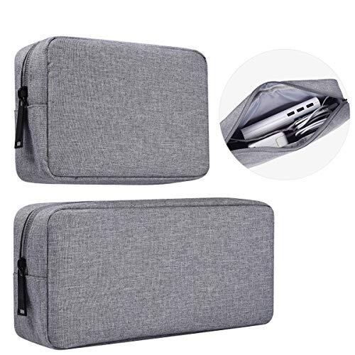 Portable Electronics Accessories Storage Bag Small Carrying Case Gray ...