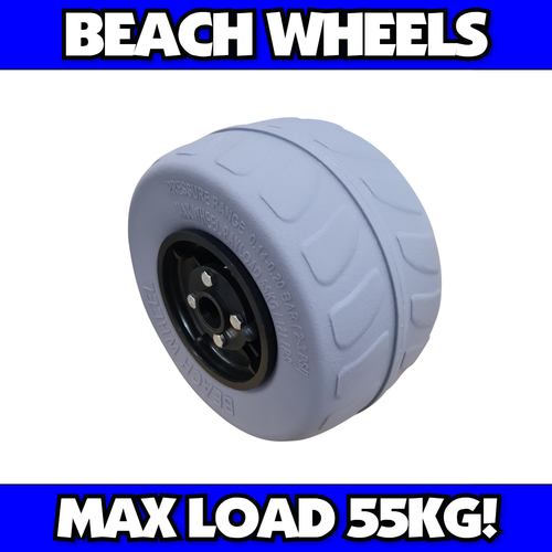 230mm Balloon Beach Wheels Camping Fishing Trolley Wheel Sand Cart Load ...