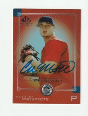 Cla Meredith Signed 2004 SP Prospects Card Auto Clay Red Sox Autograph ...