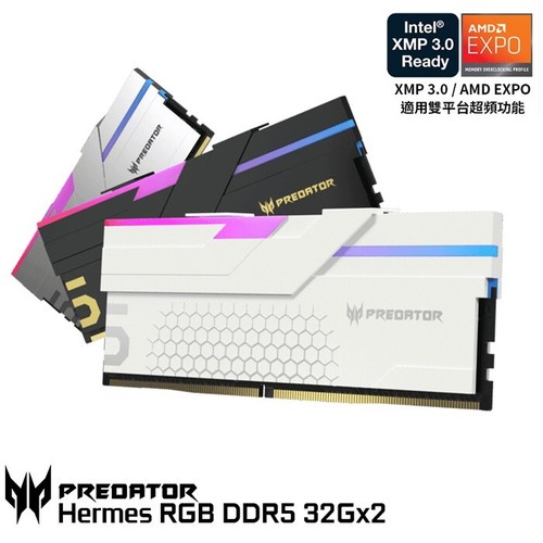 Acer Predator Hermes RGB DDR5 6400 64GB【32GBx2】Memory【Shipping from ...