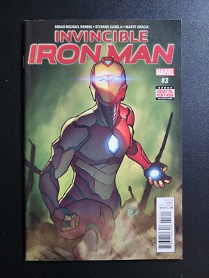 Marvel Comics Invincible Iron Man #3 March 2017 Stefano Caselli Cover ...
