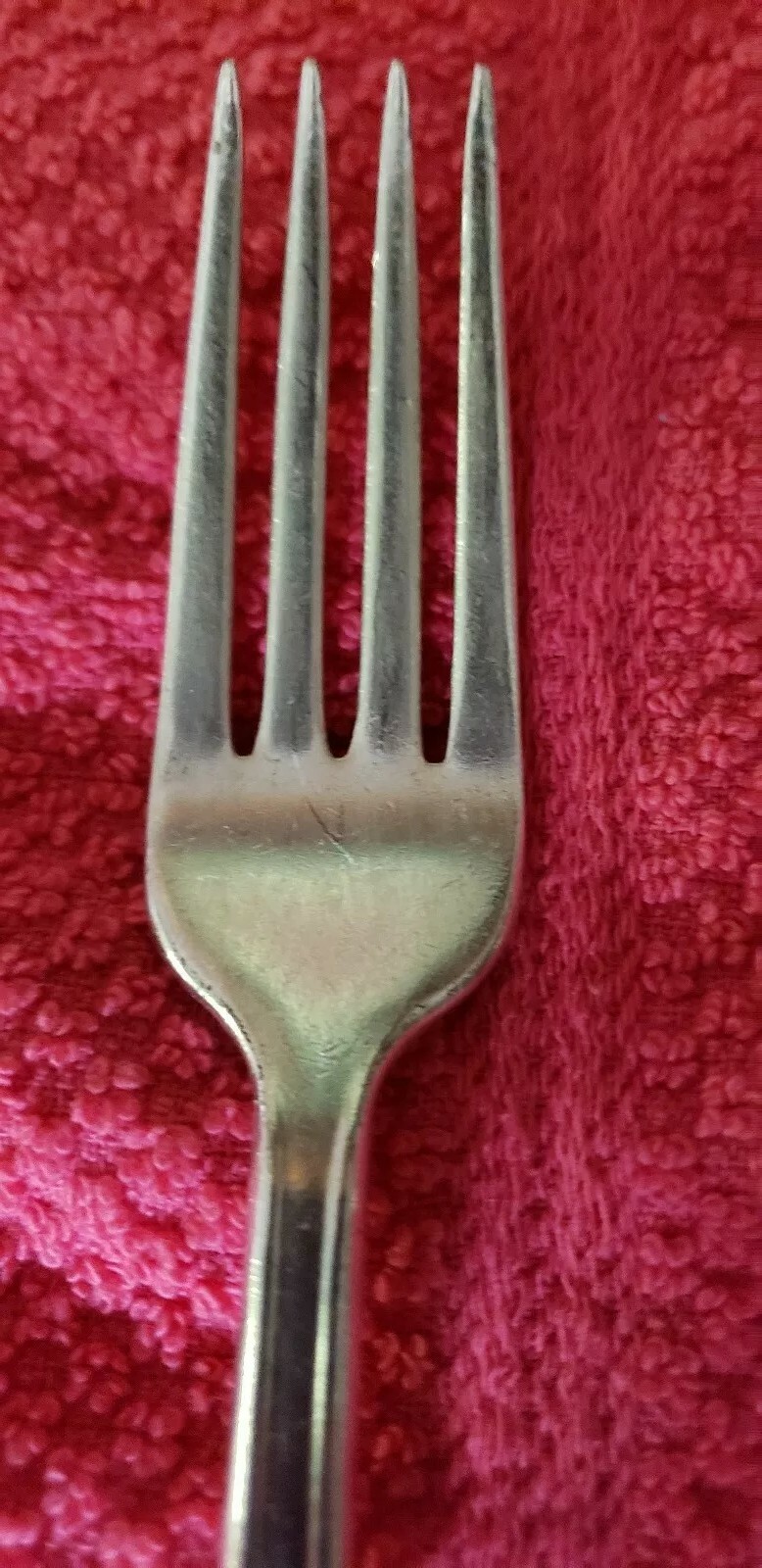 Vintage International Silver Co. XII Triple Silver Fork Early 1900s 7 ...