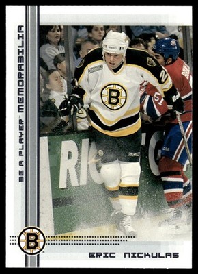 2000-01 Be a Player Memorabilia Eric Nickulas Rookie Boston Bruins #348 ...