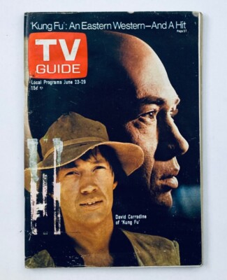 TV Guide Magazine June 23 1973 #556 David Carradine Northern New ...