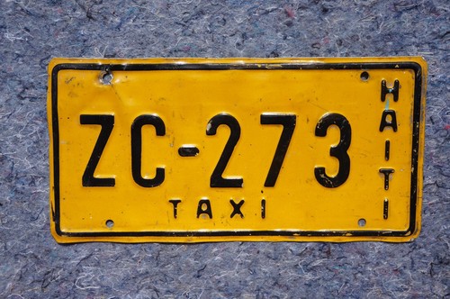 HAITI License Plate - TAXI - Island of Hispaniola | eBay