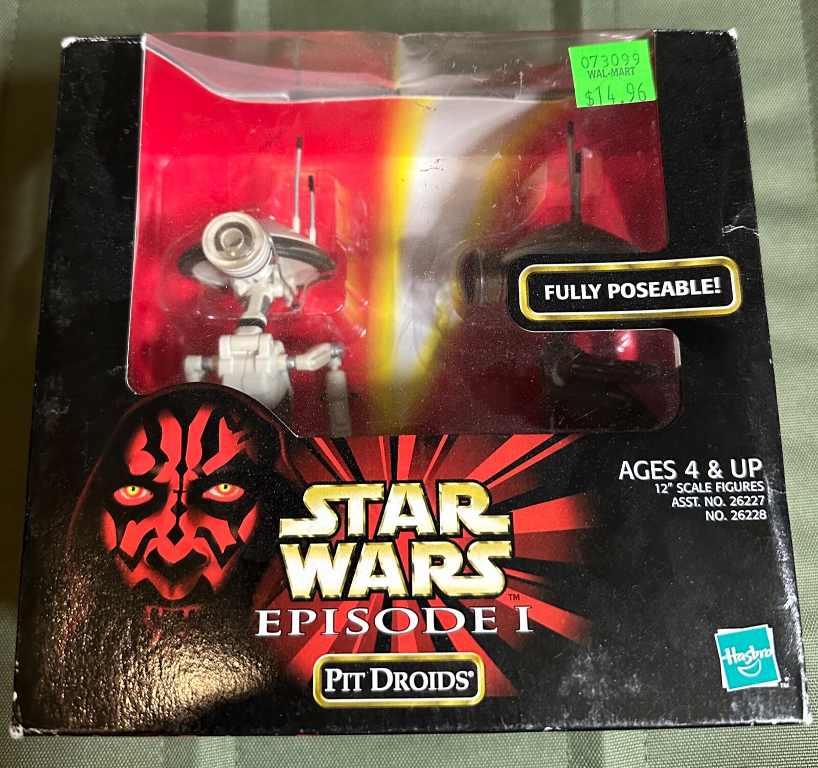 1998 Hasbro PIT DROIDS Fully Poseable Star Wars Episode I Action ...
