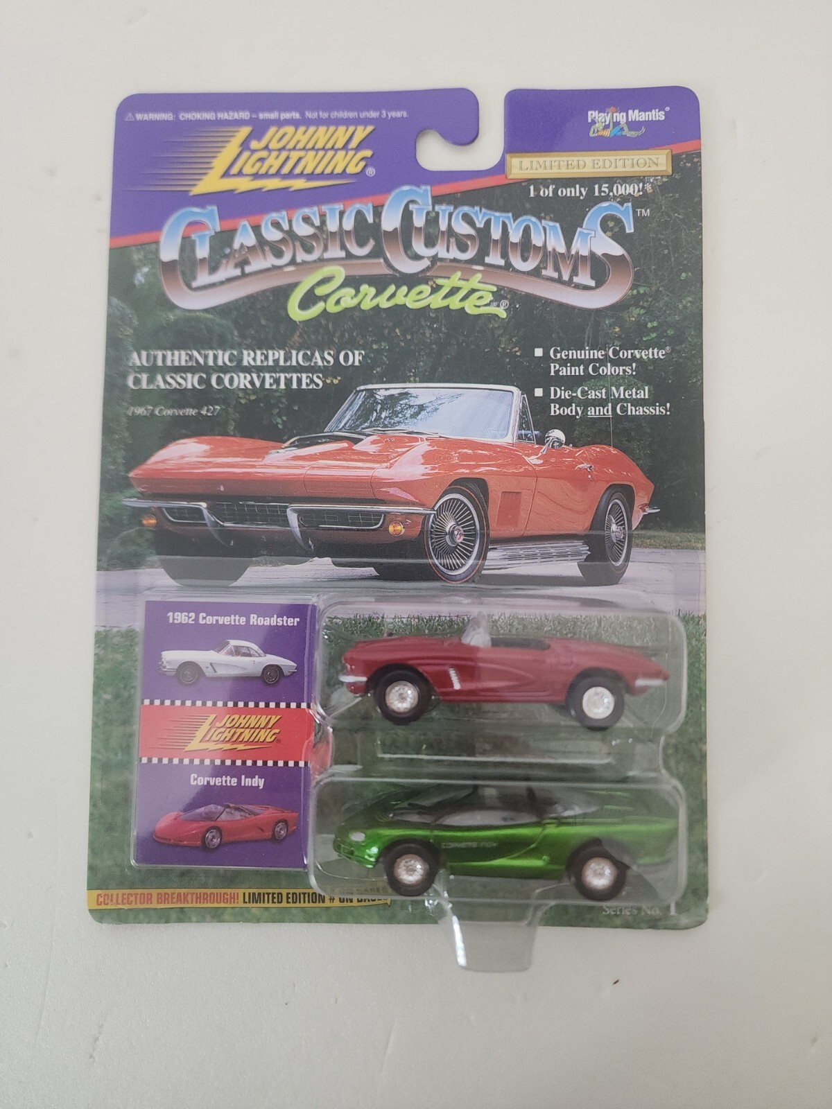 Johnny Lightning Classic Customs Corvettes 2 Pack '62 Roadster-Corvette ...