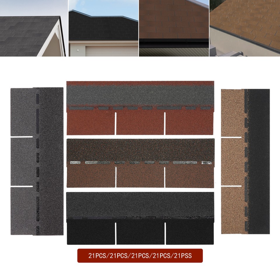 Roofing Shingles Asphalt Shingles Roof Tiles 21Pcs Asphalt Roof ...
