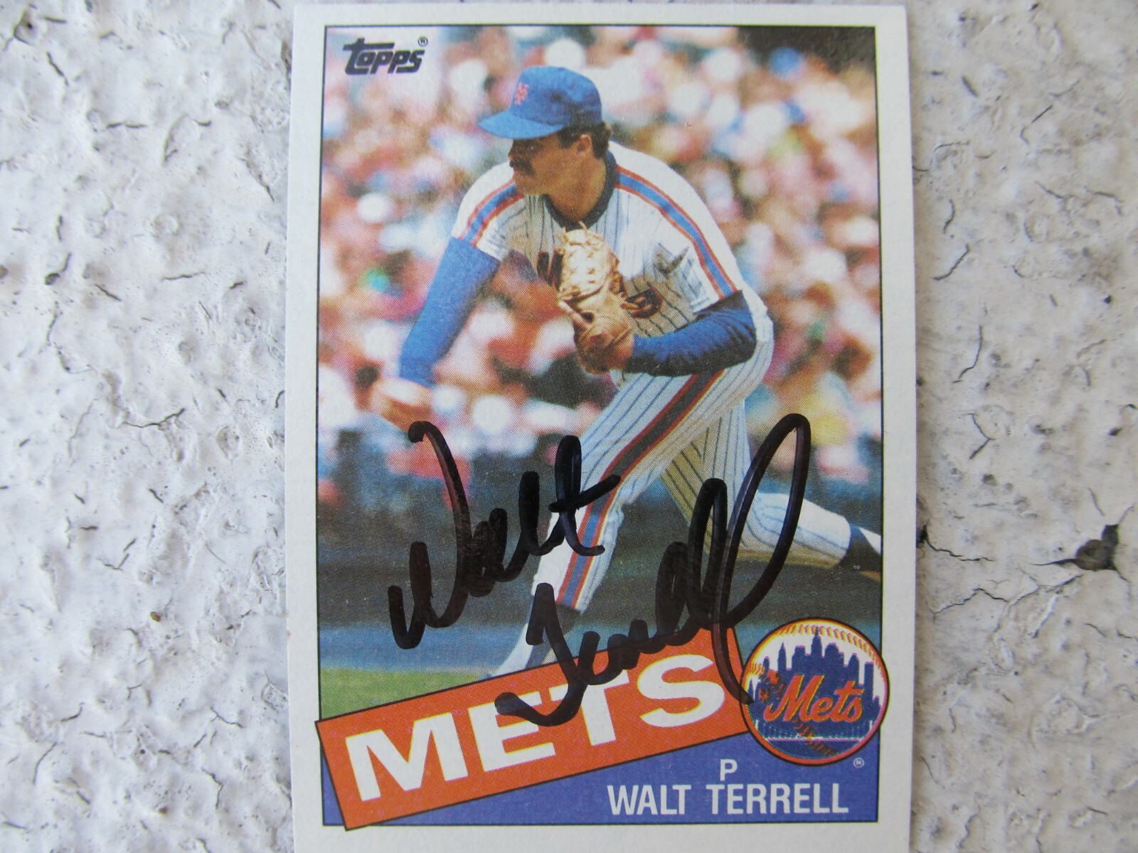 Mets Walt Terrell Signed Autographed 1985 Topps Mint | eBay