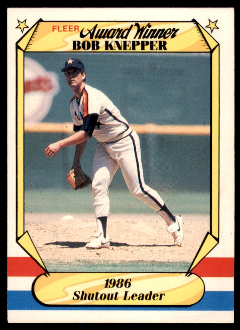 1987 Fleer Award Winners #20 Bob Knepper Houston Astros | eBay