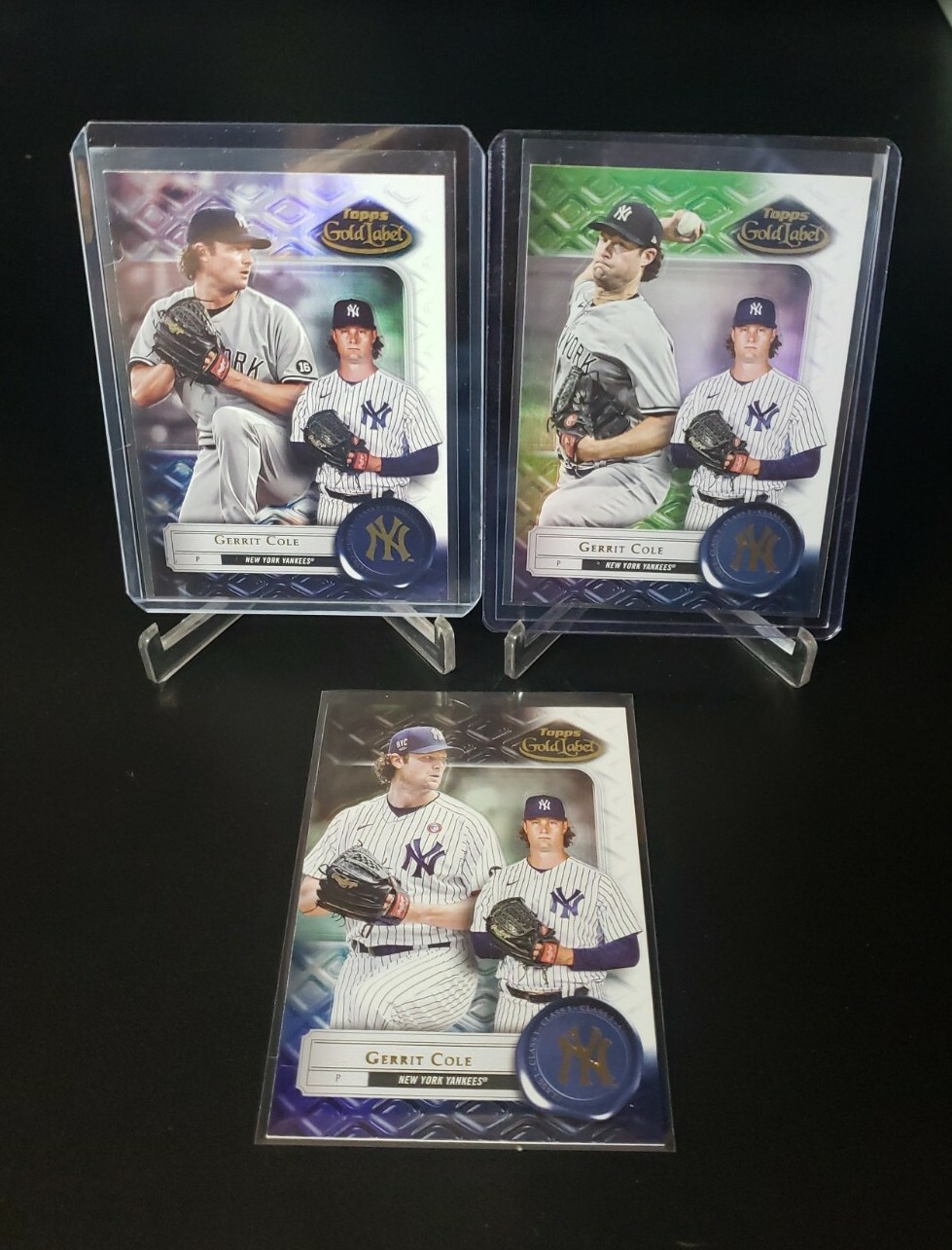 Gerrit Cole 2022 Topps Gold Label Class 3, Class 2, Class 1. Yankees | eBay