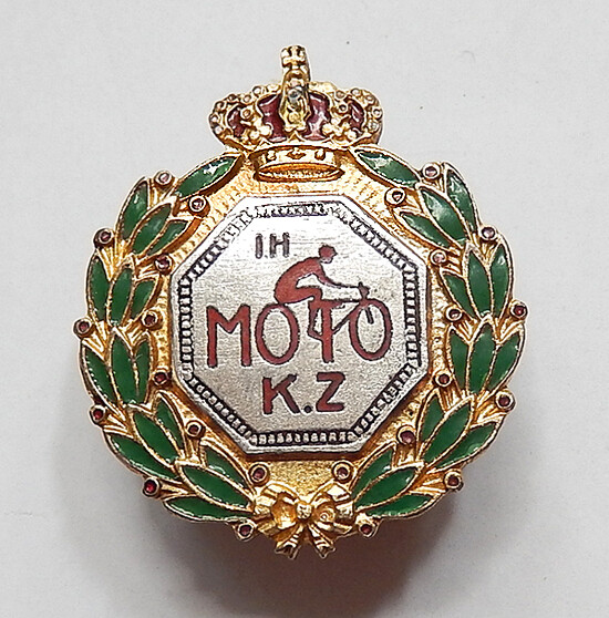 VINTAGE 1930'S CROATIA YUGOSLAVIA MOTORCYCLE MOTOR CLUB PIN BADGE IH ...