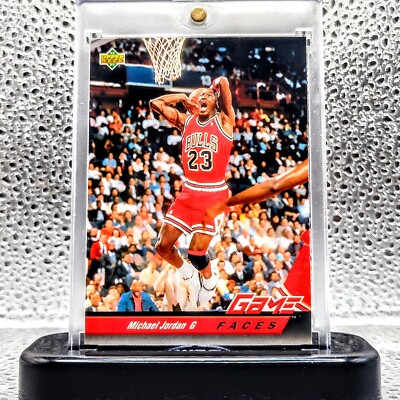 Michael Jordan SLAM DUNK INVESTMENT CARD RARE ONE TOUCH DISPLAY BULLS ...
