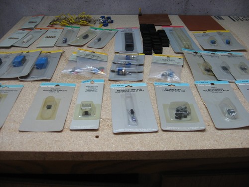 Huge Vintage Radio Shack electronic parts: switches, resistors ...