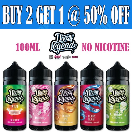 Doozy Legend Vape 100ml | 0mg Doozy Shortfill Series Fruity Dessert ...