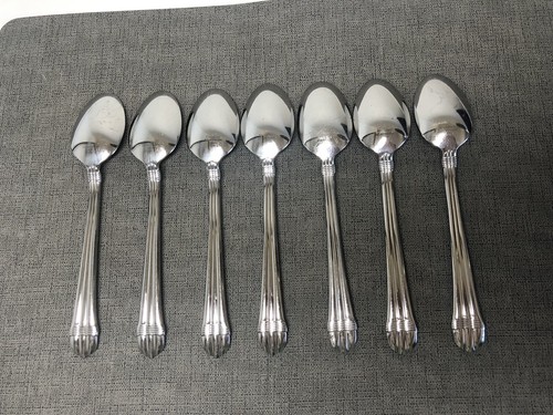 7 - Hampton Silversmiths Odyssey Stainless Soup Place Spoons 7 3/4 ...