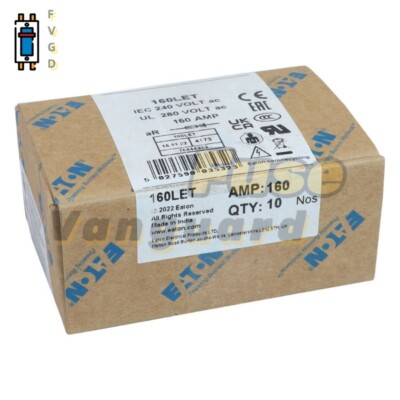 1PC BUSSMANN 160LET ( 160 Amp ) 160A 240Vac High Speed British Standard ...