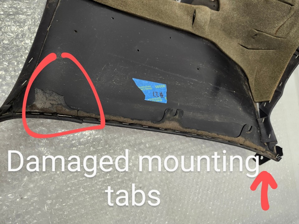 94-96 C4 Corvette RIGHT Lower Under Dash Knee Bolster Hush Panel FLAWS ...