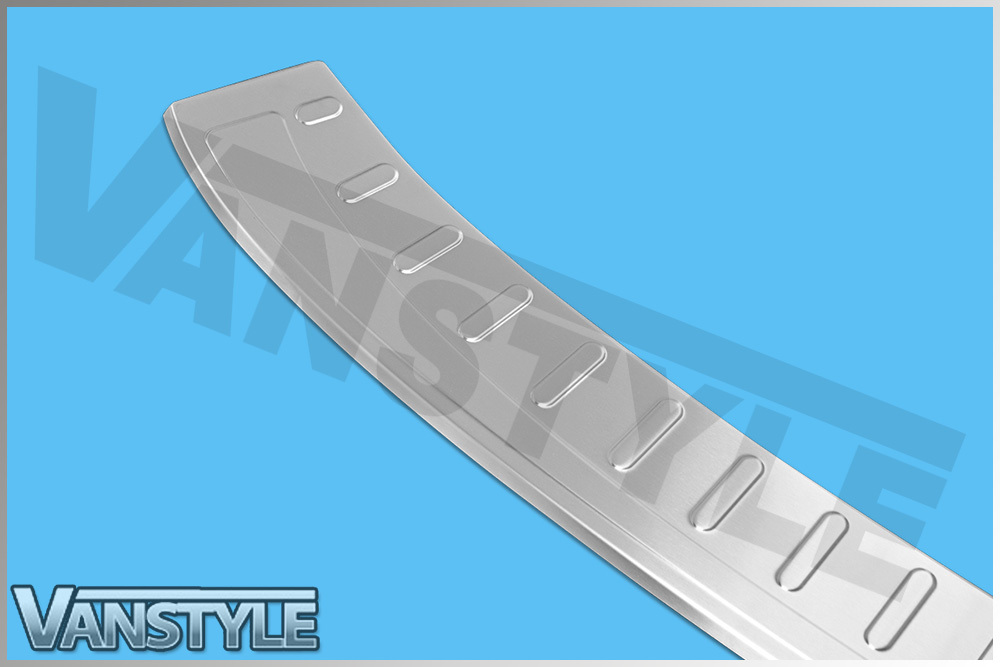 FOR FORD TRANSIT CONNECT 14>18 TOUGH BRUSHED S.STEEL REAR BUMPER ...