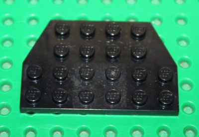 Lego Black Wedge Plate 4x6 Cut Corners 32059/set 7133 4512 8496 9446 ...