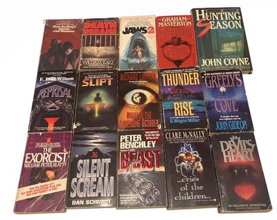 Lot (15) Vintage Horror Paperback Books Hell Occult Pulp Demon Monster ...