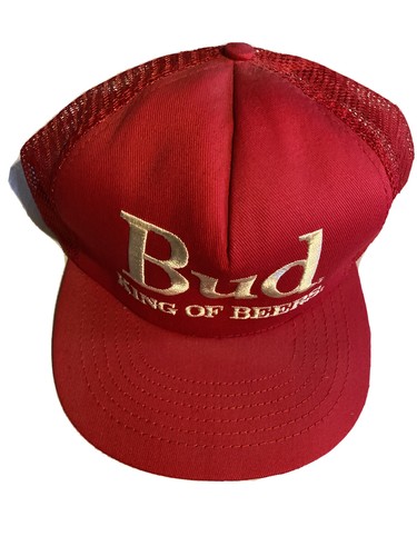 Vintage Bud King Of Beers Snap Back Cap | eBay