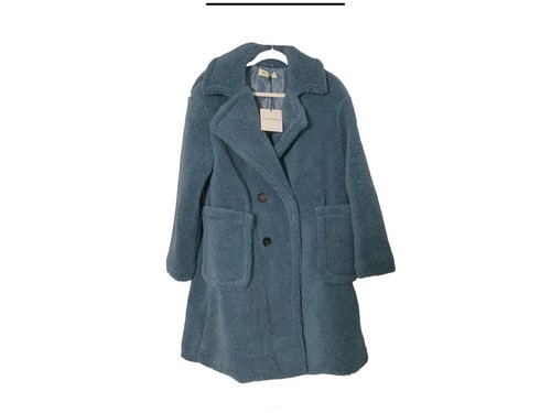 Blue Teddy Coat - From Glamorous - Soft And Comfy - Size 6 - Maxi ...