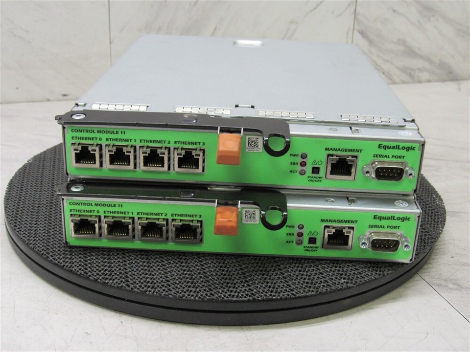 Lot of 2 DELL E09M E09M001 HRT01 A01, EqualLogic Type 12 Control Module ...