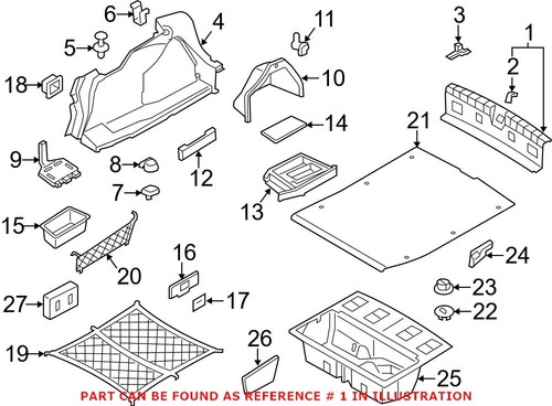 Genuine OEM Rear Body Panel Trim Panel for BMW 51477351650 | eBay