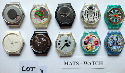SWATCH+10x VINTAGE SWATCH GENT CASES +DUMMY´S+80´s/90´s+LOT 7+NOT ...