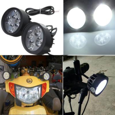 2x Mini LED Motorcycle Headlight Spot Light 4WD Car Driving Fog Lamp ...