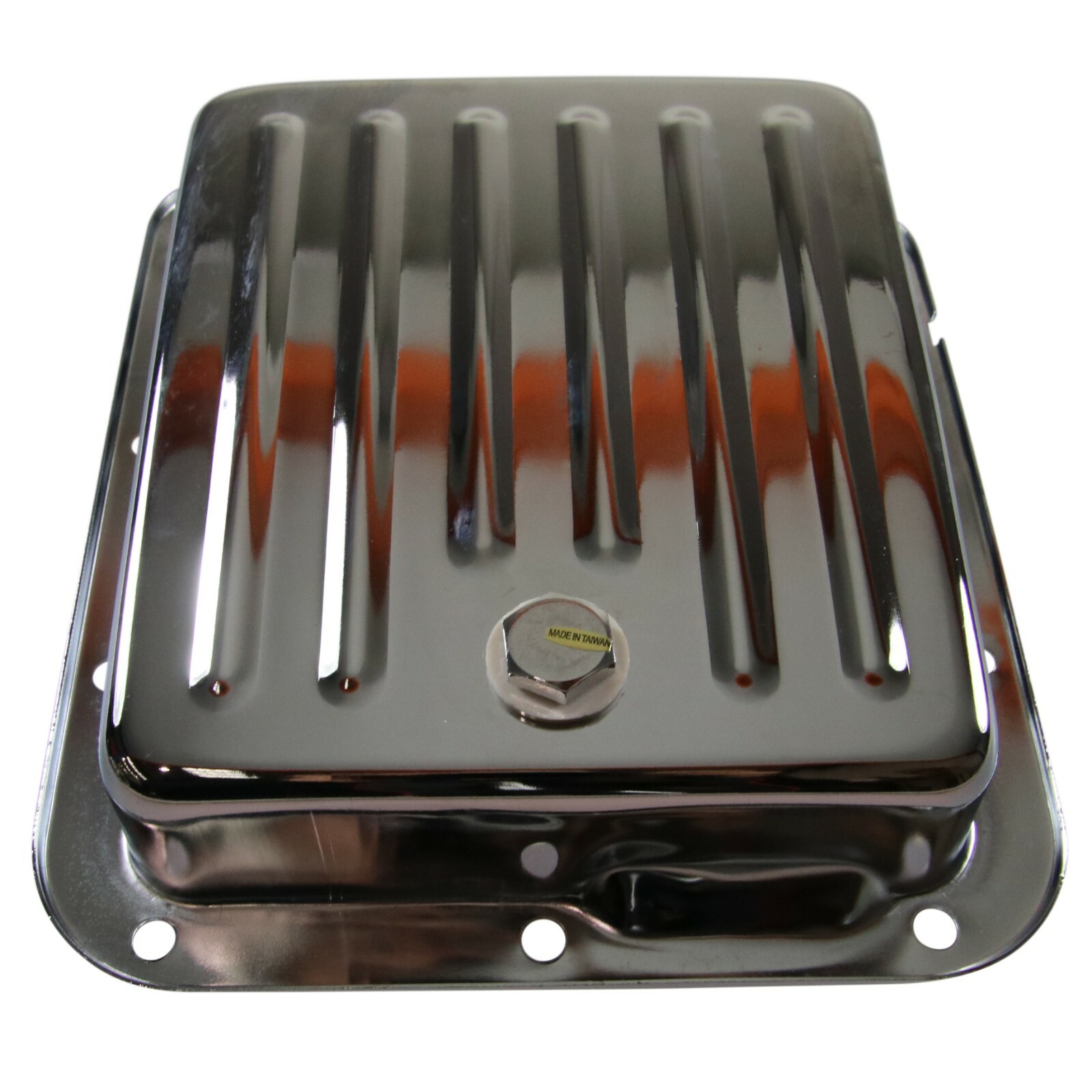 Transmission Pan Ford C4 OEM 2-3/8" Depth Chrome Steel Finned Pan Fill ...
